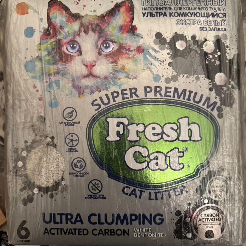 Наполнитель для кошачьего туалета Fresh Cat новый