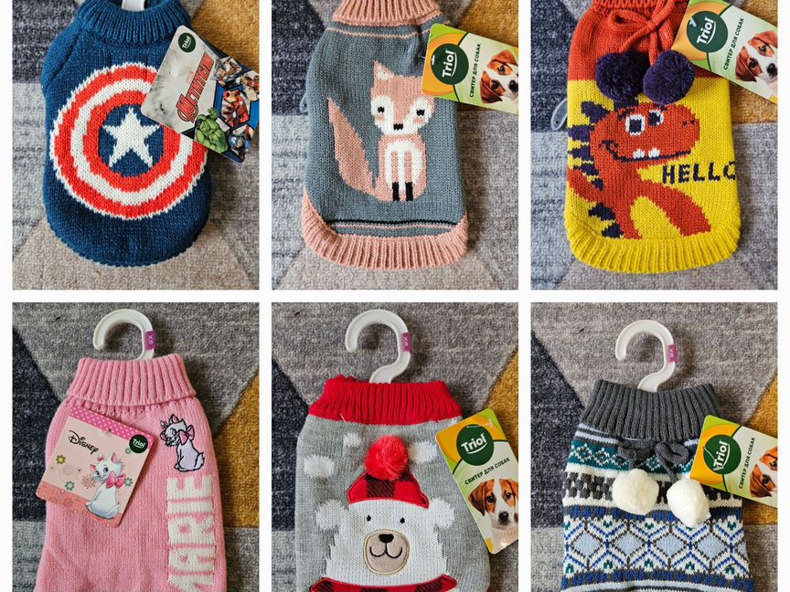 Свитера и одежда для кошек и собак размер XS 20см