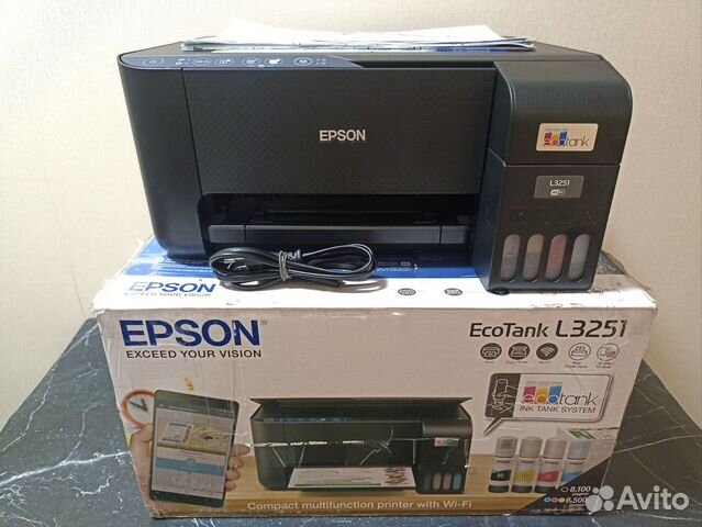 Мфу цветной Epson L3251 снпч wi-fi купить в Воронеже | Электроника | Авито