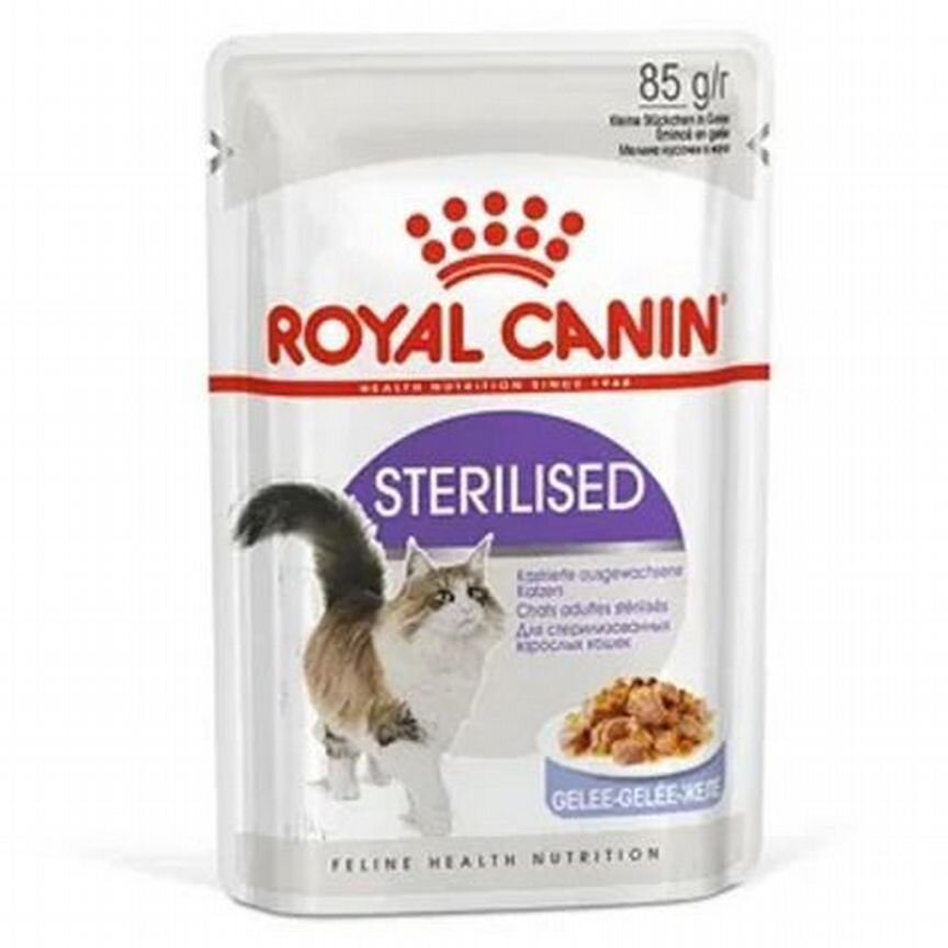 Паучи Royal Canin Sterilised в желе (60 шт.)
