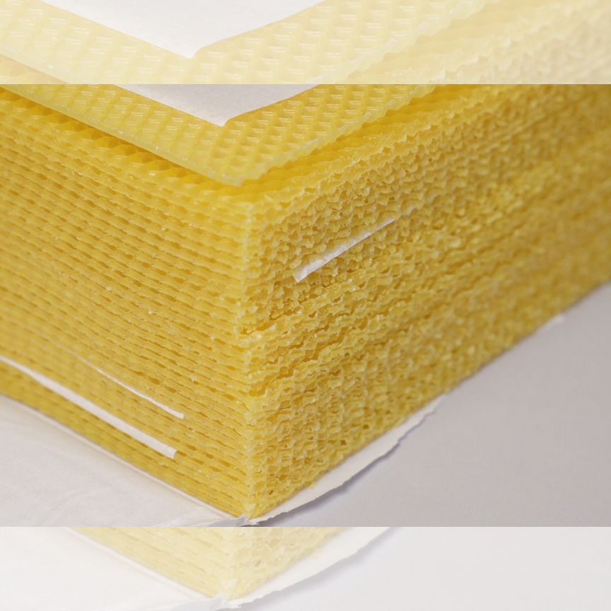 Вощина пчелиная листы для ульев 30 шт натуральная