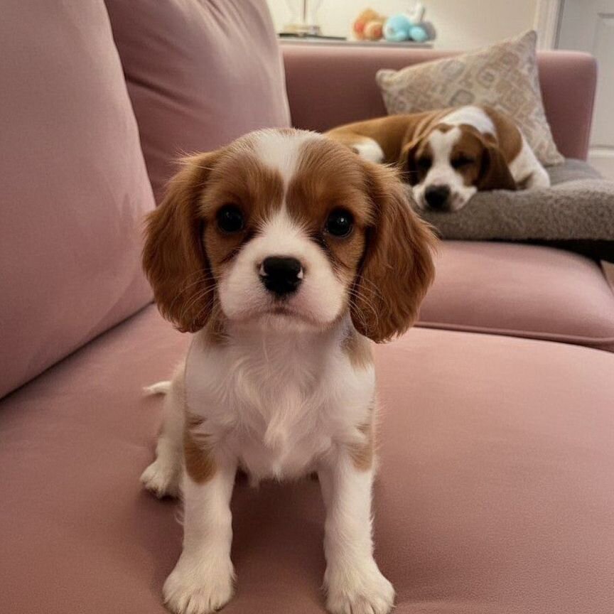 Кавалер кинг-чарльз-спаниель, щенок