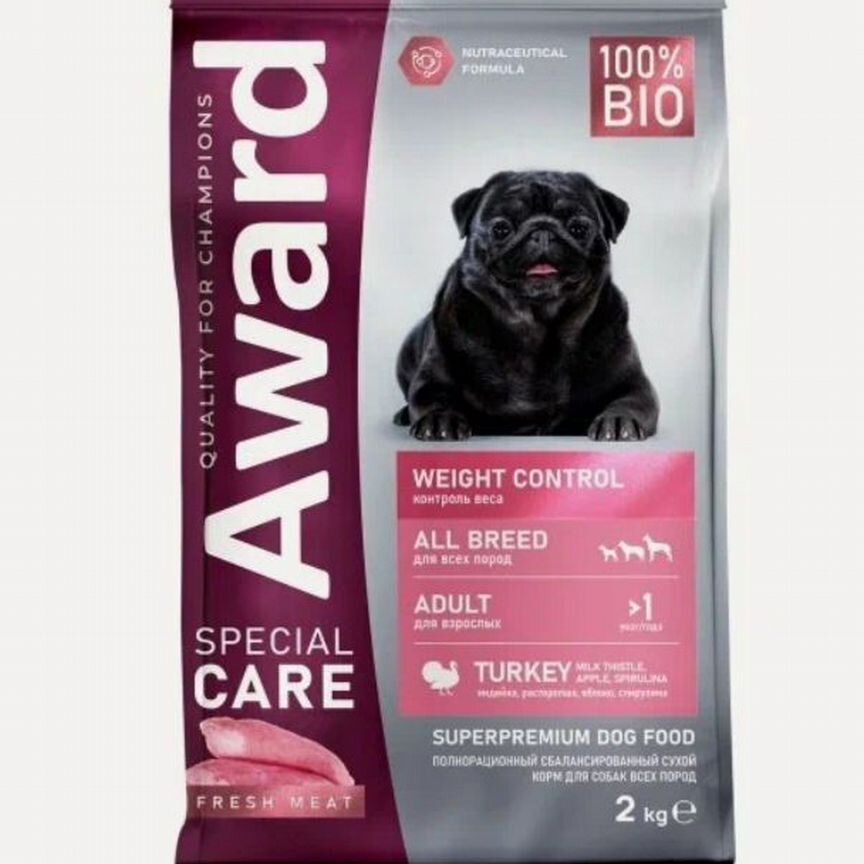 Корм для собак award 2 кг