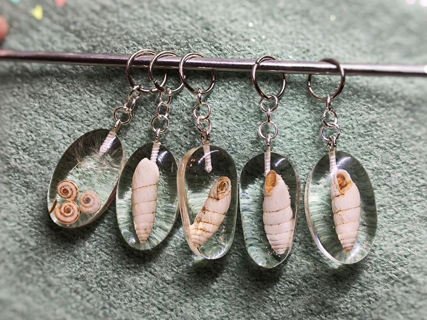 Маркеры для вязания из эпоксидной смолы