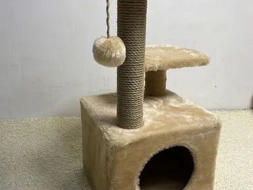 Когтеточка домик, лежанка для кошки 65см