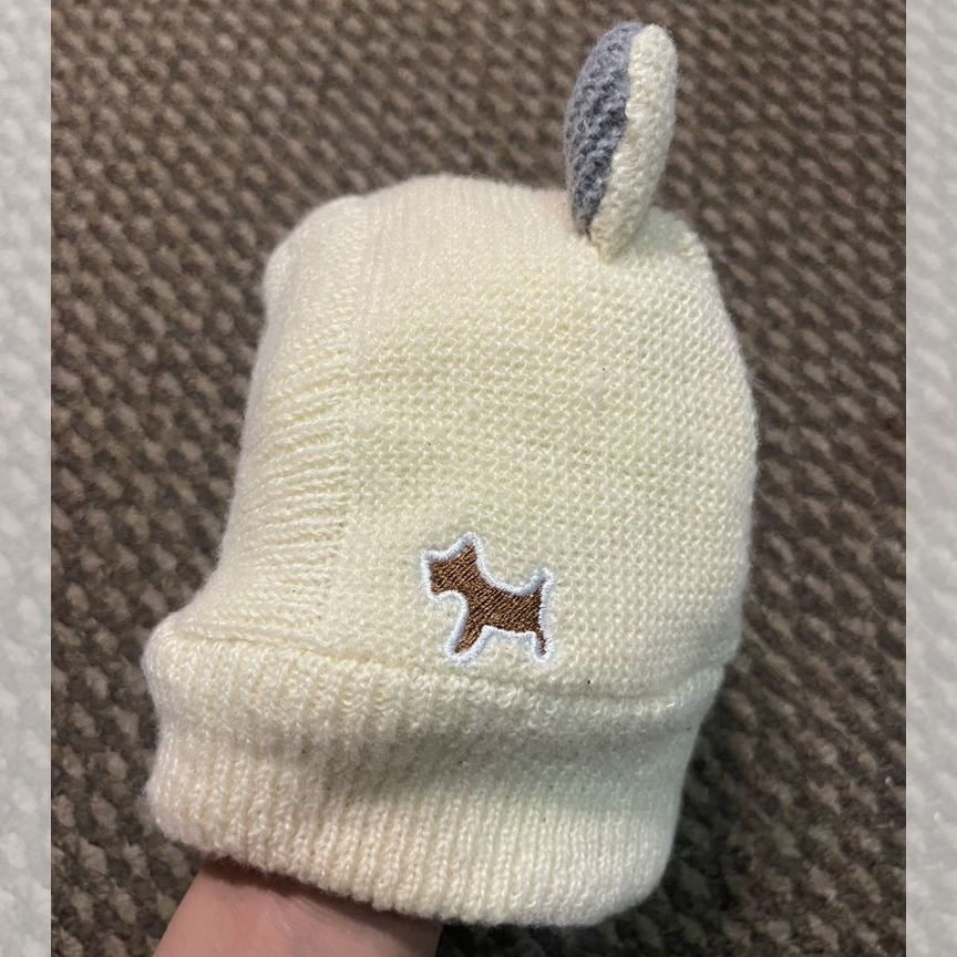 Вязаная шапка для собаки