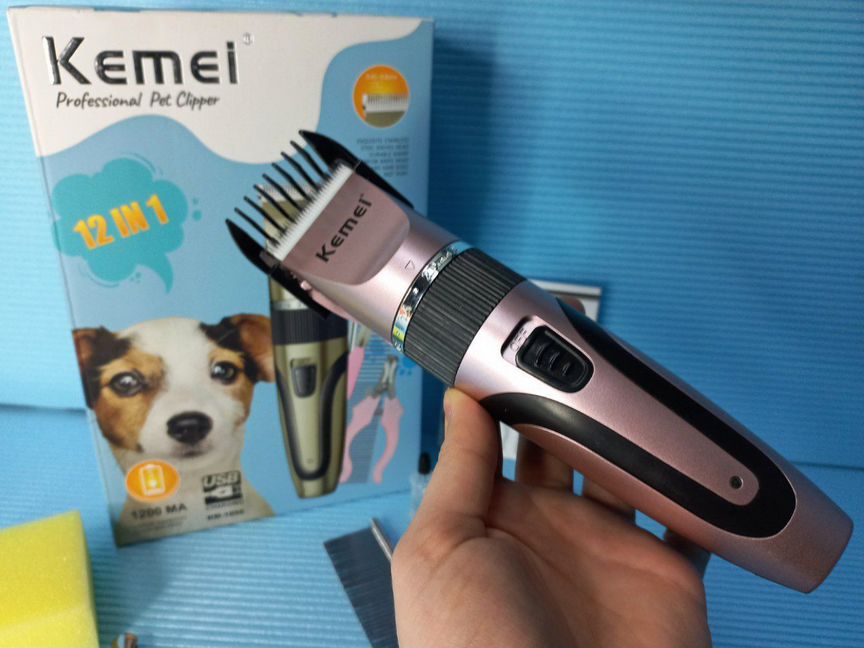 Машинка для стрижки волос животных kemei