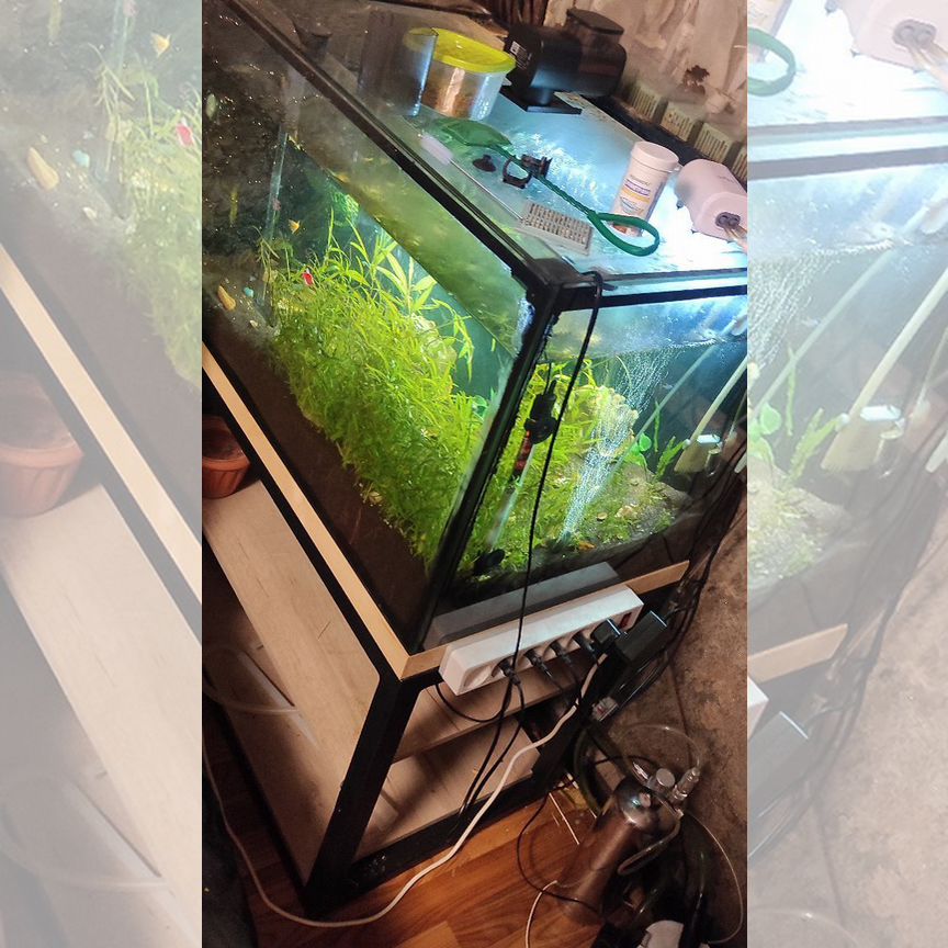 Аквариум с тумбой 200л