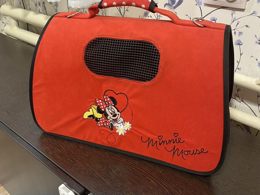 Переноска для кота или собаки красная