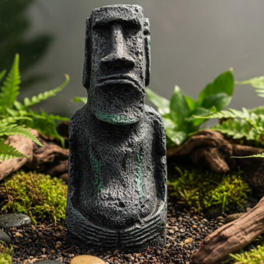 Декор в террариум моаи