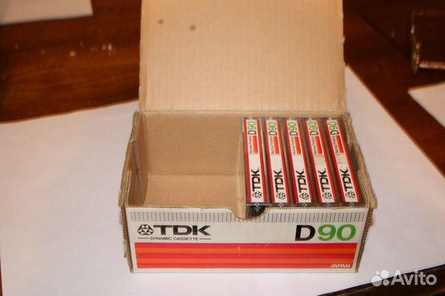 Аудиокассеты TDK D90 5 шт купить в Жукове | Электроника | Авито