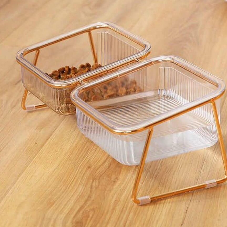 Миска двойная для собак и кошек