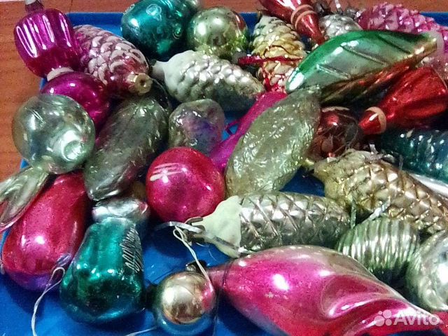 Стеклянные елочные игрушки купить в Новороссийске Хобби и отдых Авито
