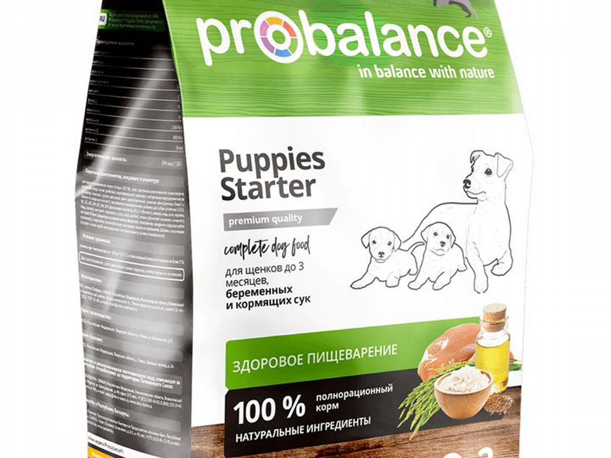 Корм Probalance Starter для щенков