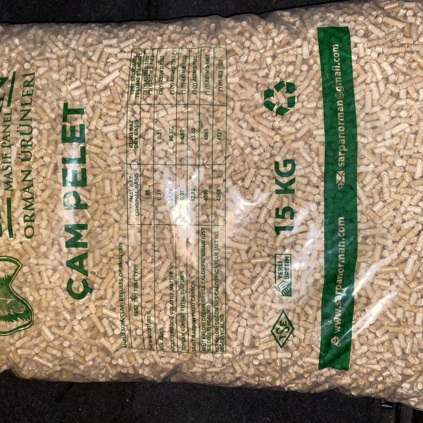 Древесный наполнитель для кошек 15кг