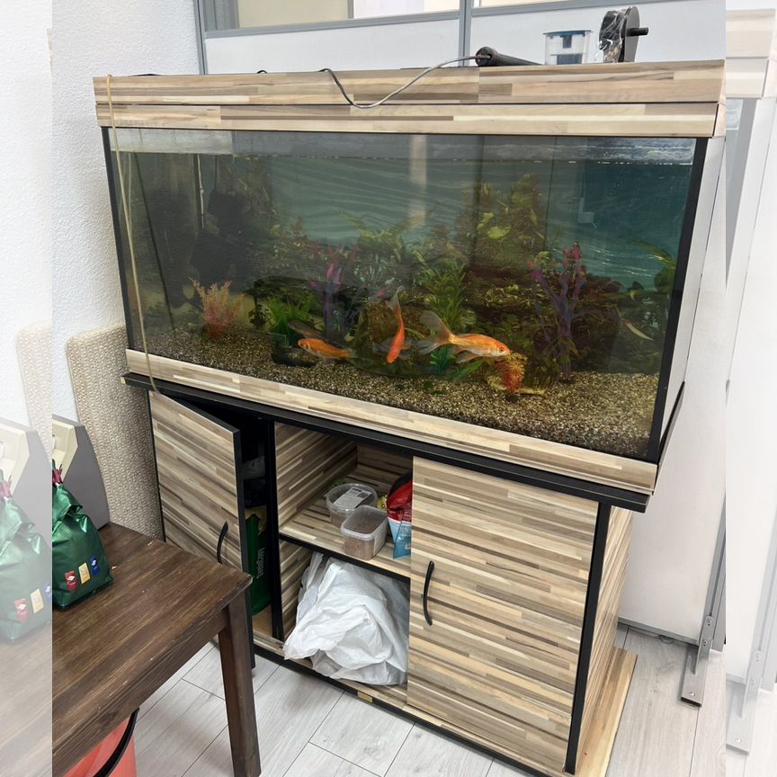 Аквариум с тумбой большой 350 литров