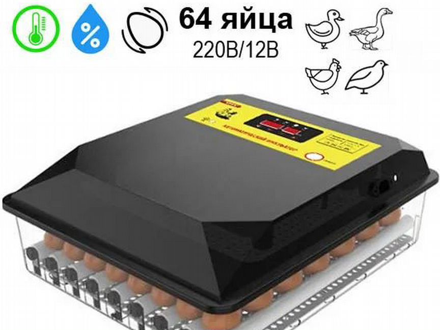 Автоматический инкубатор для яиц sititek 64