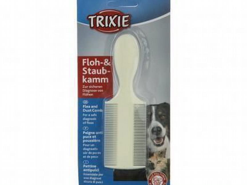 Trixie расческа для собак и кошек с короткой шерст