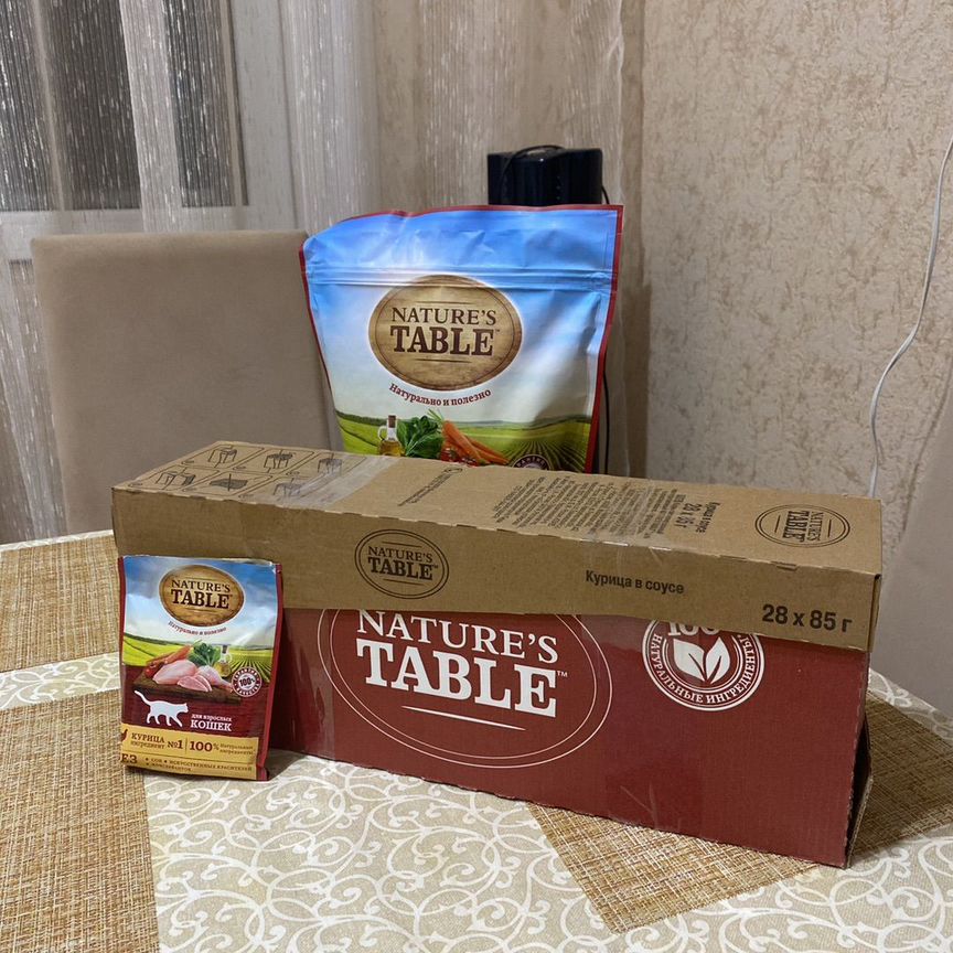 Корм nature's table (влажный) курочка в соусе