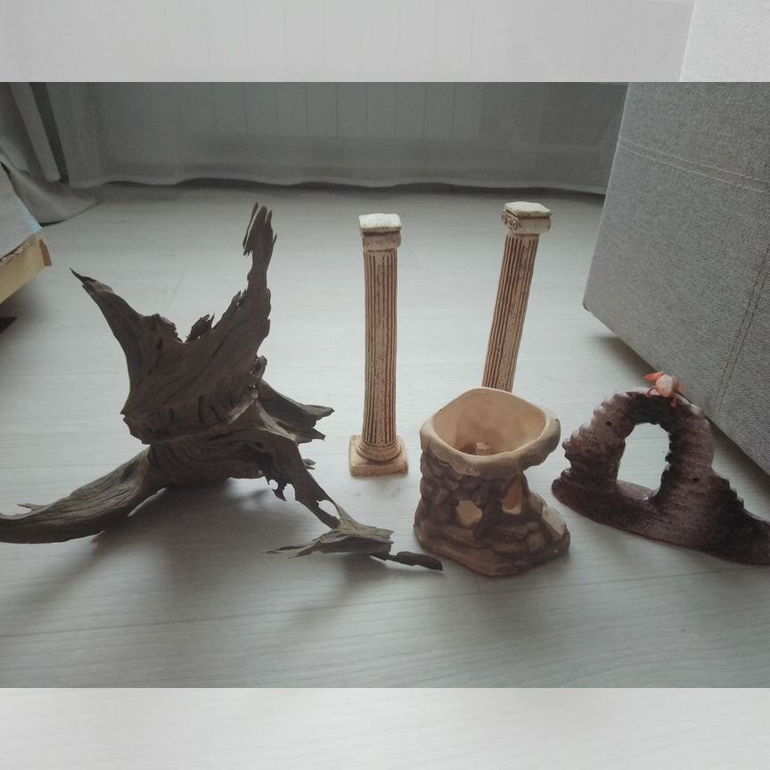 Декорации для аквариума бу