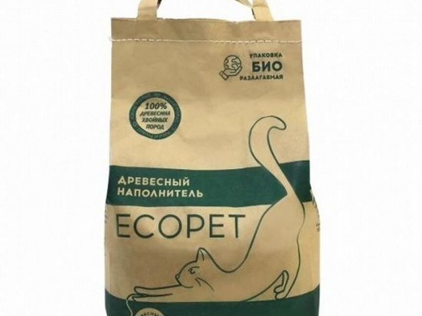 Наполнитель Древесный 5 литров ecopet