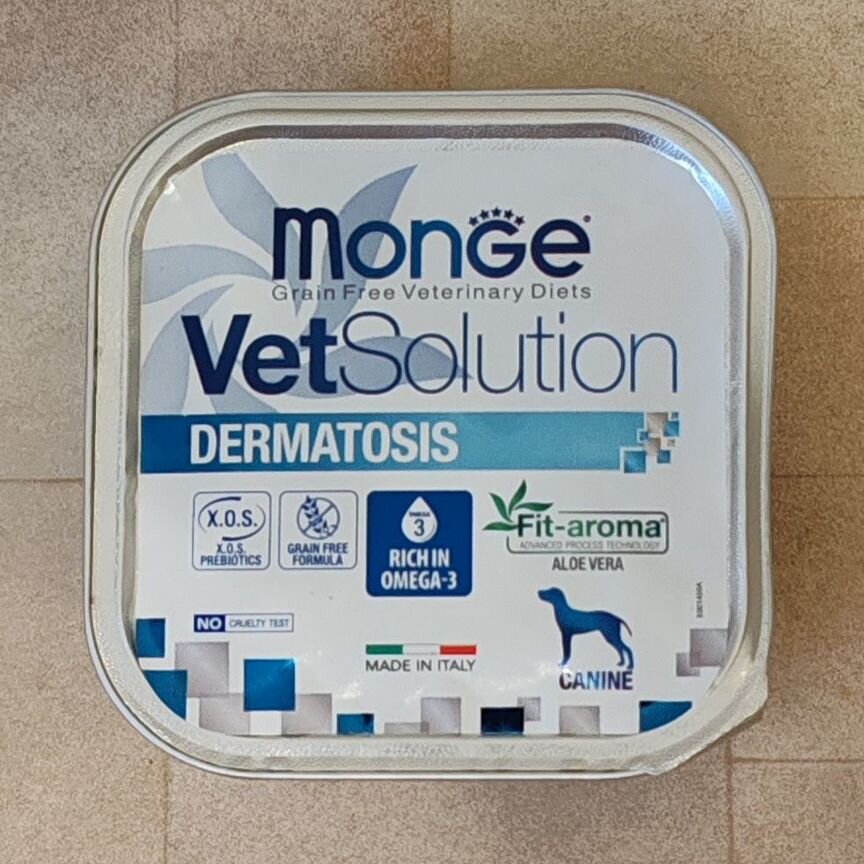 Monge vetsolution dermatosis для собак влажный