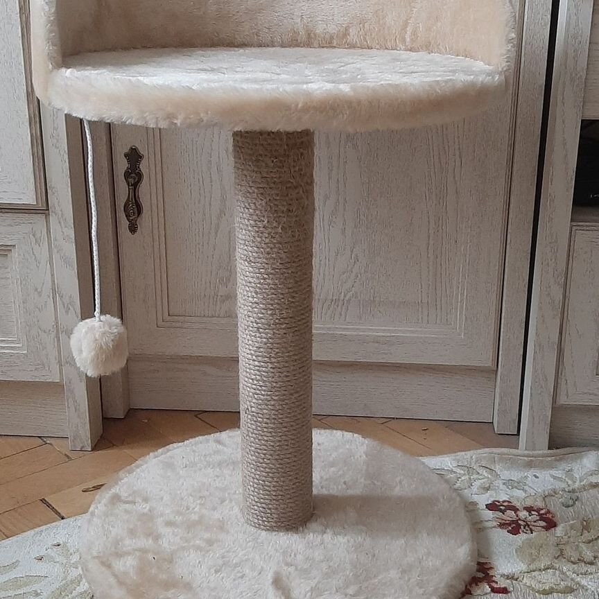 Когтеточка для кошек с лежанкой