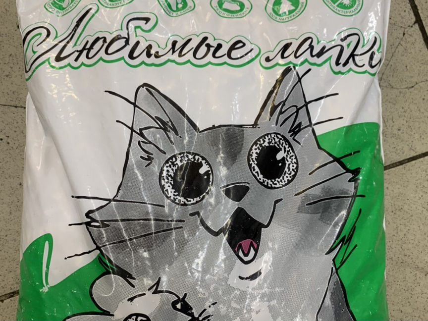 Наполнитель для кошачьего туалета древестный