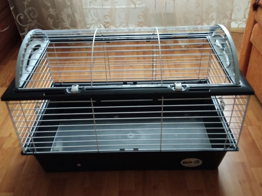 Продаю б/у клетку+переноску для морской свинки