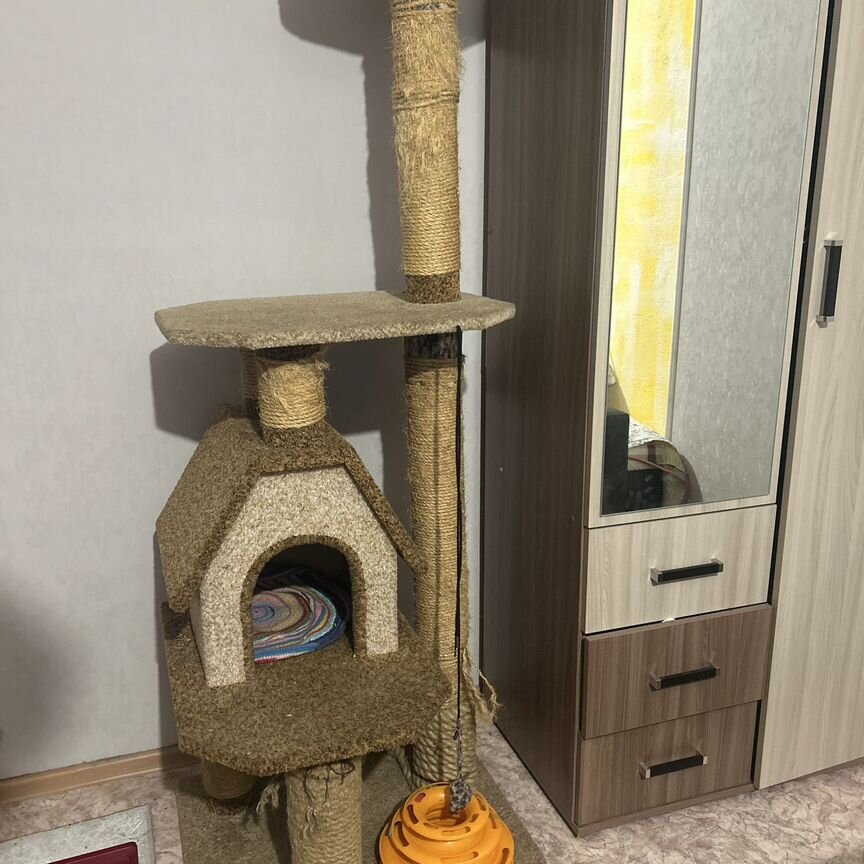 Когтеточка домик для кошки