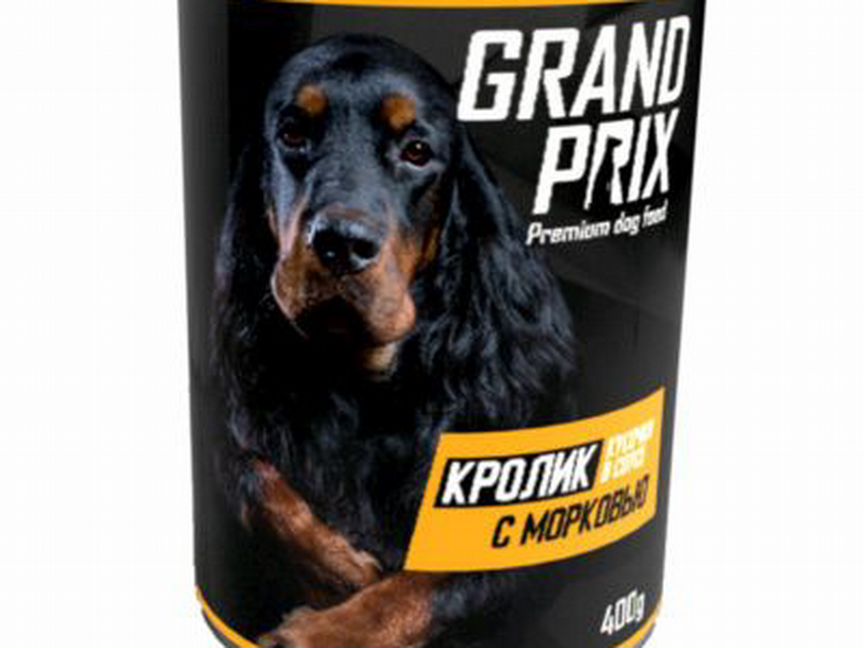 Grand Prix Консервы для собак кусочки в соусе крол