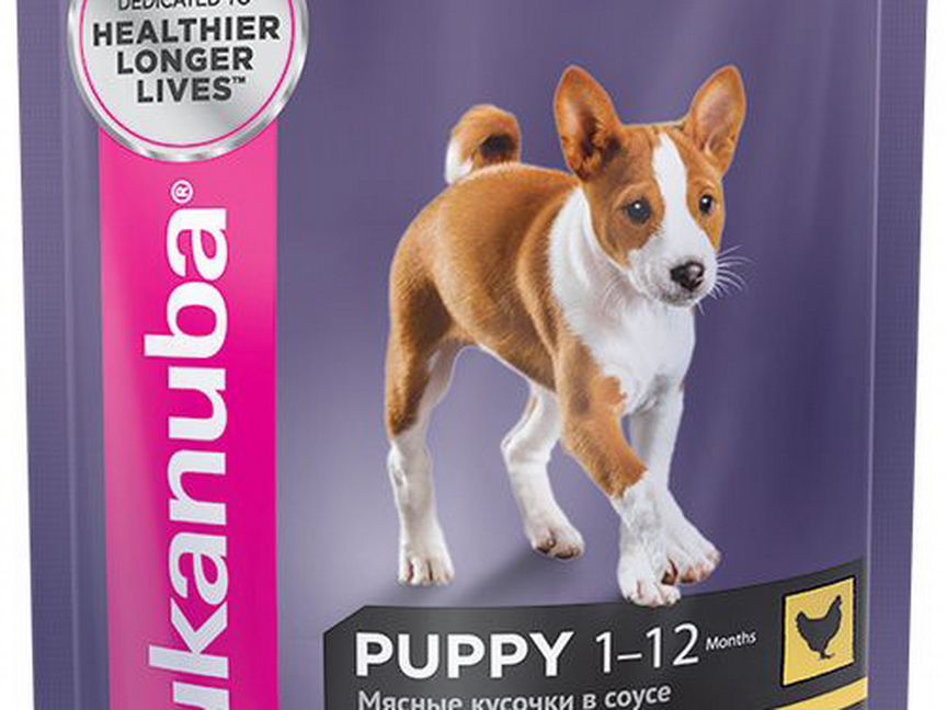 Eukanuba паучи для щенков с курицей в соусе