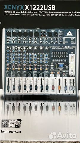 Микшерный пульт behringer xenyx x1222usb купить в Москве | Хобби и ...