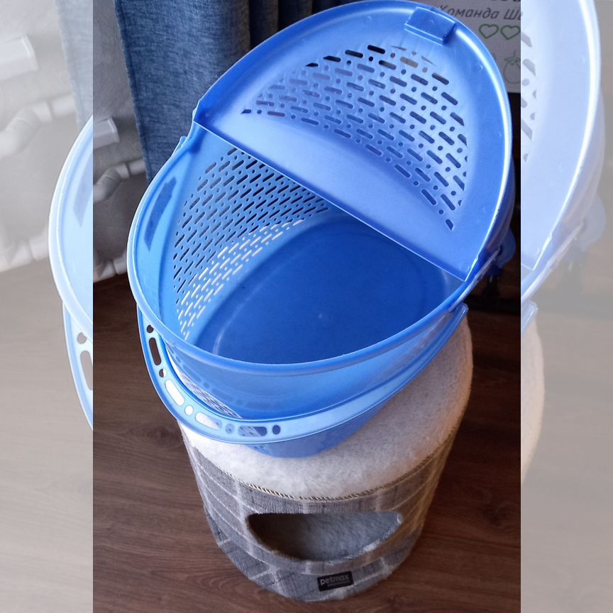 Переноска для кошек пластиковая