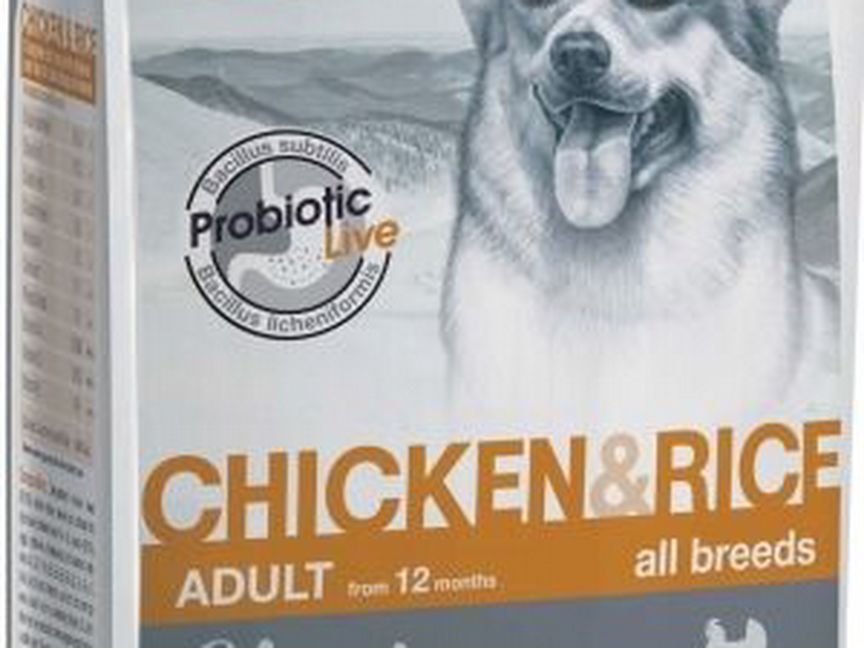 Корм для взр собак, Blitz Adult Chicken & Ric 15кг