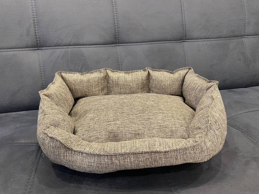 Лежанка ракушка рогожка для животных собак и кошек