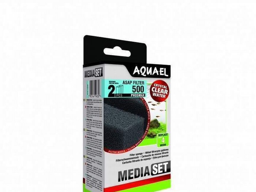 Губки сменные для aquael asap filter 500 (2шт.в уп