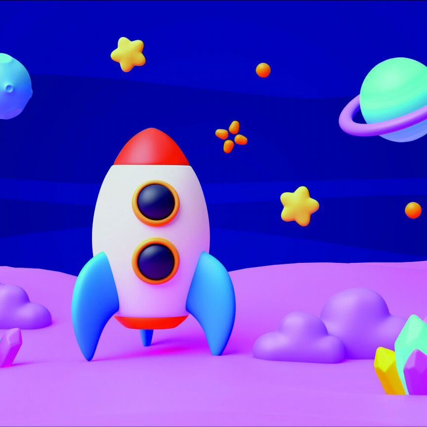 Фотообои "На луне" 3х2,04 м