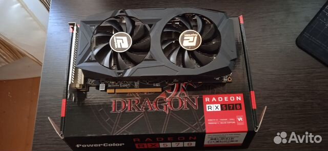 Видеокарта PowerColor AMD Radeon RX 570 Red Dragon купить в Рязани ...