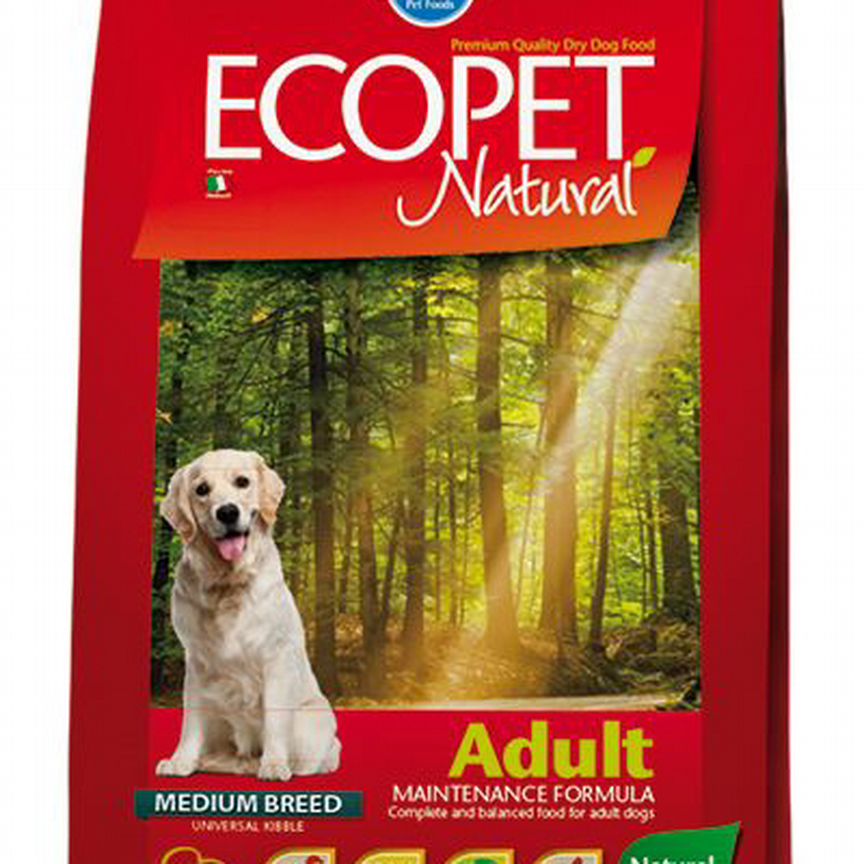 Farmina Ecopet Natural AdultMedium для собак 2,5кг