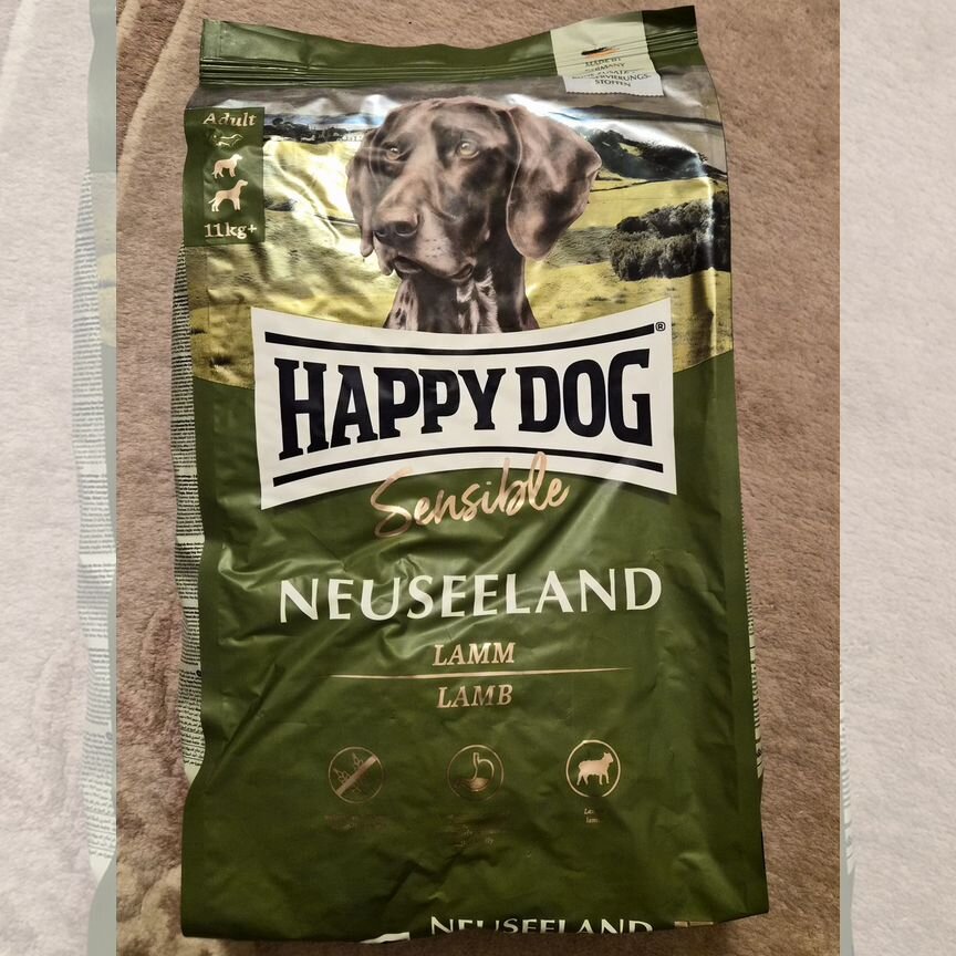 Корм сухой - happy dog neuseeland, 4 кг
