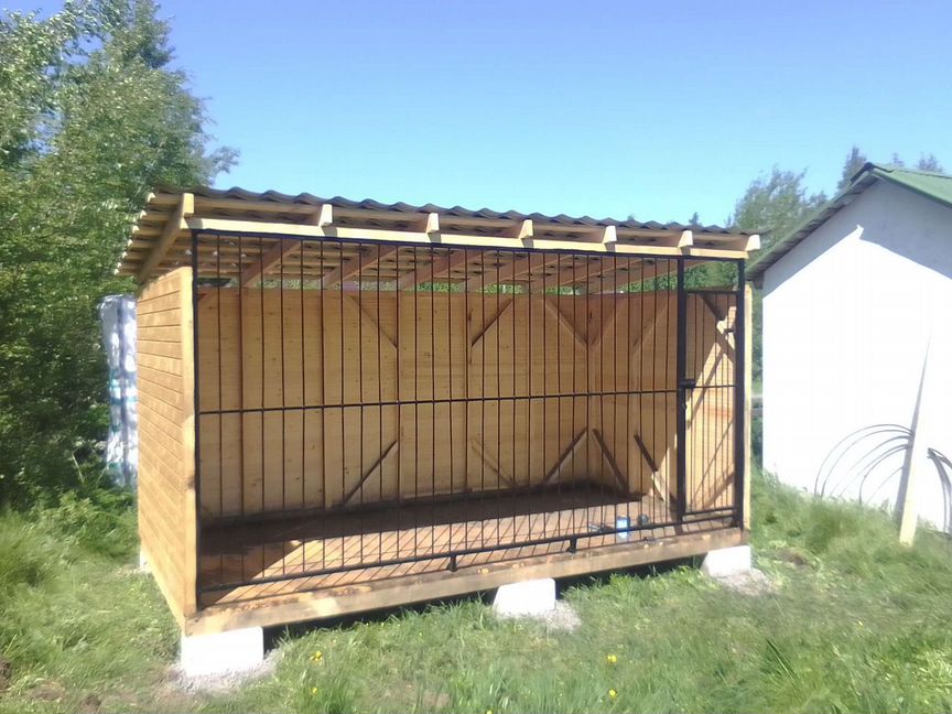 Вольер для собак уличный размером 2*4м