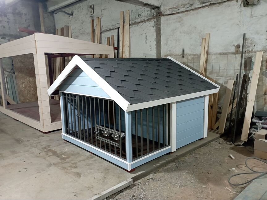 Будка вольер для собаки Замок