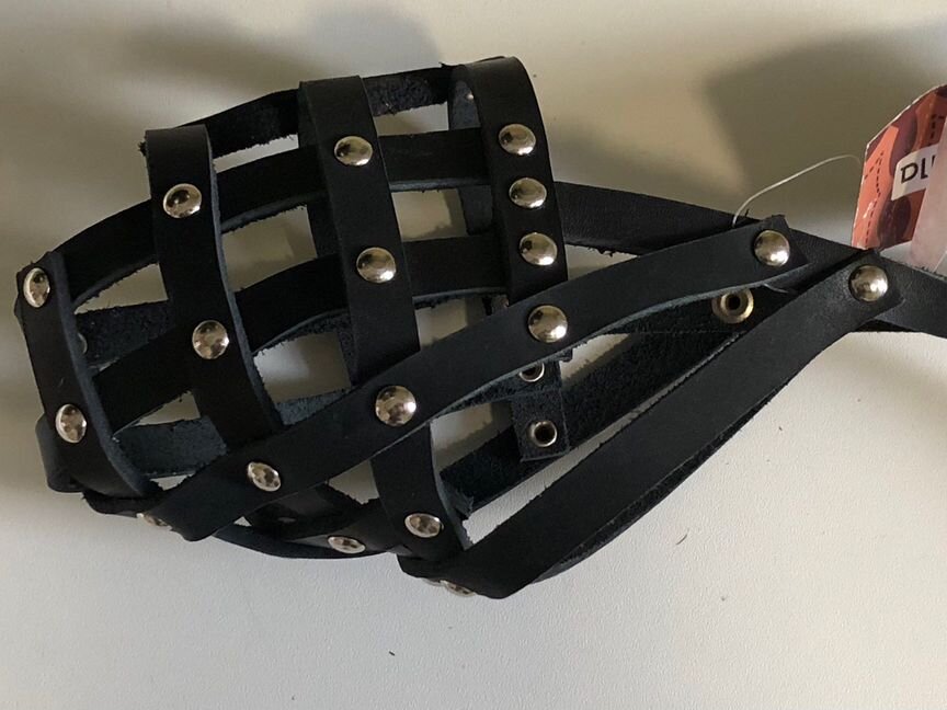 Намордник для собаки новый кожа