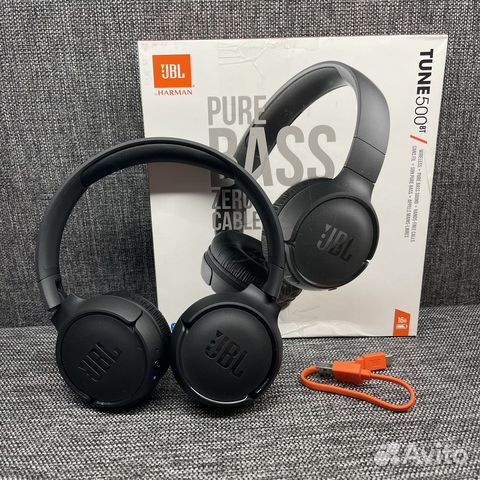 Беспроводные наушники JBL tune 500 BT черные б/у купить в Москве ...