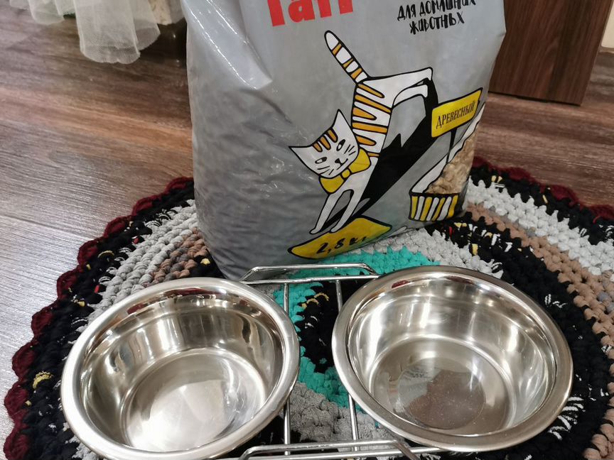 Наполнитель, миска, коврик