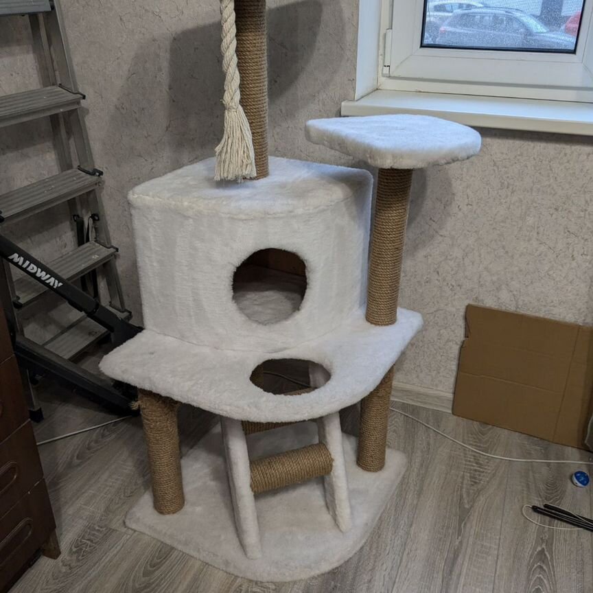 Когтеточка домик для кошки бу