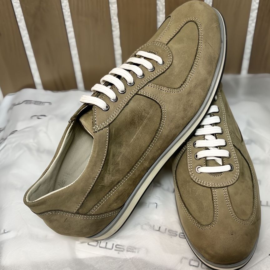 Кеды натуральная замша