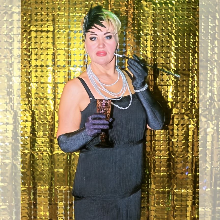 Платье и аксессуары в стиле Гетсби