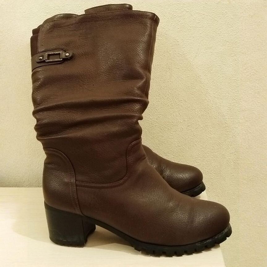 Сапоги 40 разм. зима.натур. кожа